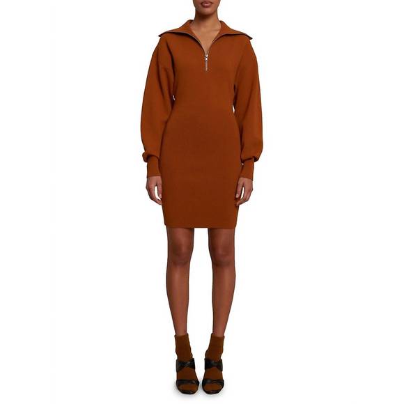 A.L.C. | Dresses | New Alc Womens Otto Knit Dress In Brown | Poshmark